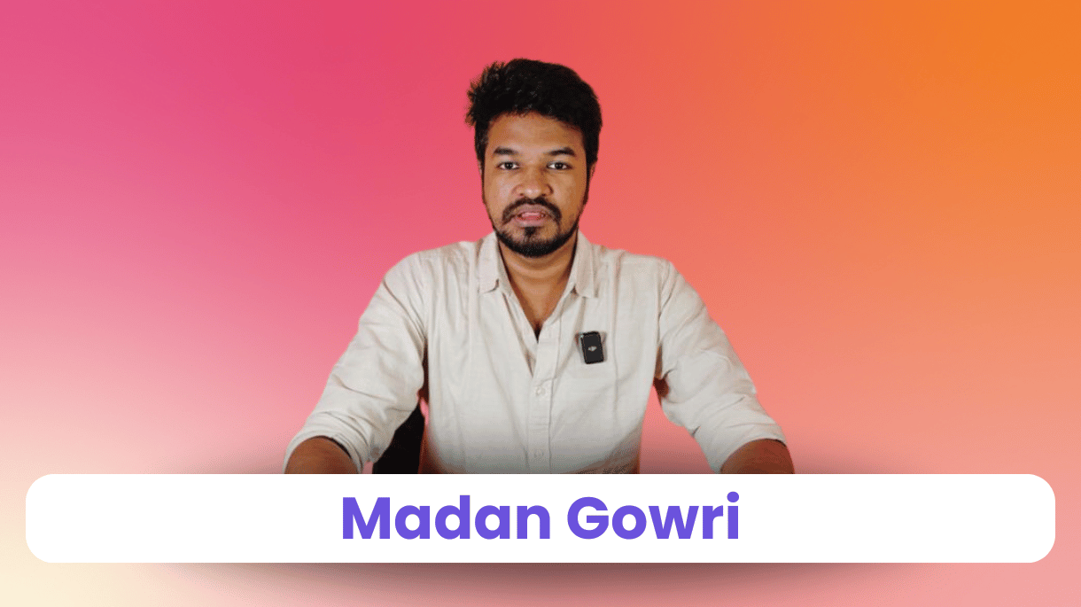 Who is Madan Gowri? - Favikon